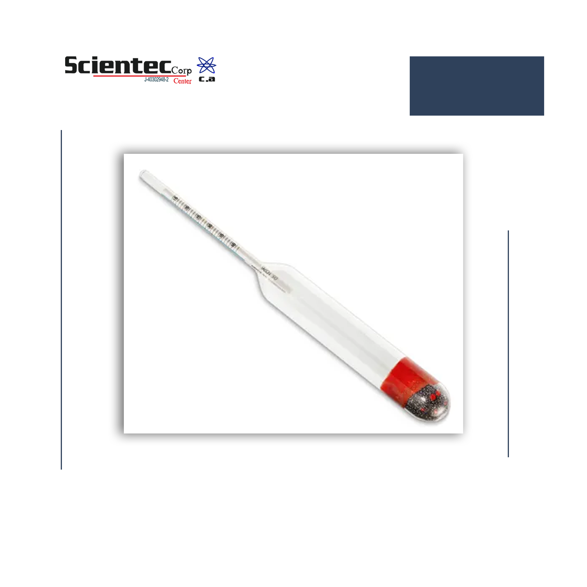LACTODENSIMETRO SEGUN QUEVENE 0-40% COD: ML-LACTSQ1308 LACTOMETER- INDU ...